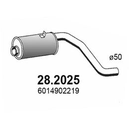Asso Vorschalld&auml;mpfer 282025 f&uuml;r Mercedes