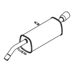 VEGAZ Endschalld&auml;mpfer CS-228 f&uuml;r CITRO&Euml;N 1730-FA 1730-FJ