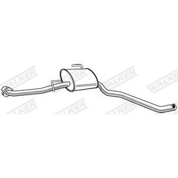 WALKER Mittelschalld&auml;mpfer 22571 rechts f&uuml;r VAUXHALL OPEL 90467151 852108 93181162