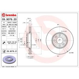 Brembo Bremsensatz-Vorderachse COATED DISC LINE / STANDARD IJZJSG5VM9 Bremsensatz, Scheibenbremse vorne rechts links innenbel&uuml;ftet 258mm f&uuml;r RENAULT L
