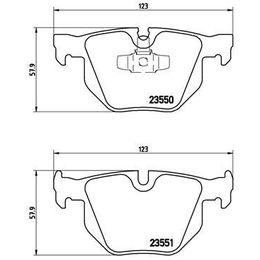 Brembo Bremsensatz VA + HA Coated Disc Line SIZW2NQM50 Bremsensatz, Scheibenbremse vorne hinten rechts links innenbel&uuml;ftet 300mm f&uuml;r BMW (BRILLIANCE)