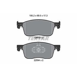 TEXTAR Bremsbelagsatz, Scheibenbremse 2259301 vorne rechts links f&uuml;r PEUGEOT FIAT CITRO&Euml;N TOYOTA OPEL 1678168280 SU001B3530 1680791780