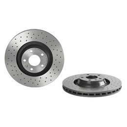 Brembo Bremsscheibe XTRA LINE 09.8841.3X vorne rechts links Gelocht/innenbel. 347mm f&uuml;r AUDI (FAW) 4F0615301F 4F0615301G