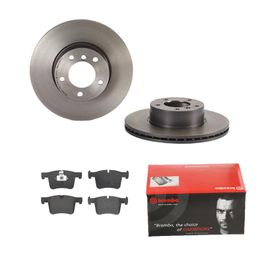Brembo Bremsensatz-Vorderachse COATED DISC LINE / STANDARD IJDTIDCQK6 Bremsensatz, Scheibenbremse vorne rechts links innenbel&uuml;ftet 312mm f&uuml;r BMW 34116