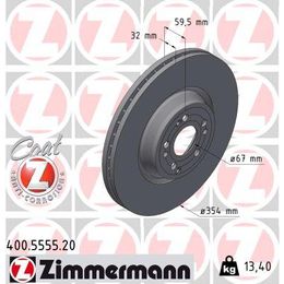 Zimmermann Bremsscheibe 400.5555.20 vorne rechts links innenbel&uuml;ftet 354mm f&uuml;r MERCEDES-BENZ A1674210701 A167421070107 167421070107