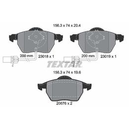 TEXTAR Bremsbelagsatz, Scheibenbremse 2301802 links rechts f&uuml;r SKODA VW SEAT (SVW) AUDI (FAW) 4B0698151E 8E0698151K L4BD698151