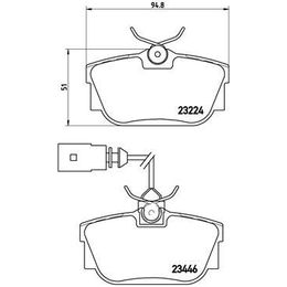 Brembo Bremsensatz-Vorn und hinten SG00000EKV Bremsensatz, Scheibenbremse vorne rechts links innenbel&uuml;ftet 280mm f&uuml;r SKODA VW SEAT AUDI 7D0698451J 7D0