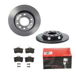 Brembo Bremsensatz-Hinterachse COATED DISC LINE / STANDARD IJDTIDI2V2 Bremsensatz, Scheibenbremse hinten rechts links voll 255mm f&uuml;r SKODA RENAULT VW