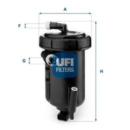 UFI Kraftstofffilter 55.147.00 114mm f&uuml;r PEUGEOT FIAT CITRO&Euml;N 1901-96 1362977080 1352491080