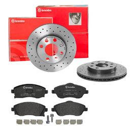 Brembo Bremsensatz-Vorderachse XTRA LINE / STANDARD SK8K0F3323 Bremsensatz, Scheibenbremse vorne rechts links Gelocht/innenbel. 240mm f&uuml;r GENERAL MOTO