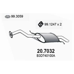 Asso Endschalld&auml;mpfer 20.7032 f&uuml;r MAZDA B3D740100A