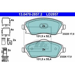 ATE Bremsensatz-Vorderachse Standard Disc / Ceramic IJZJSGH9D0 Bremsensatz, Scheibenbremse vorne rechts links bel&uuml;ftet 280mm f&uuml;r VAUXHALL OPEL 9317611