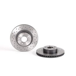 Brembo Bremsscheibe XTRA LINE 09.5674.2X vorne rechts links Gelocht/innenbel. 276mm f&uuml;r TOYOTA SUBARU 26300AE00B 26300AE00A 26310AA101