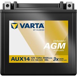 Varta Starterbatterie DYNAMIC AUX 12 V, 13 Ah, 200 A 513106020K262 12V 13Ah 200A f&uuml;r MERCEDES-BENZ CHRYSLER 0009829308 0049820008 0009829608