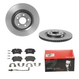 Brembo Bremsensatz-Hinterachse COATED DISC LINE / STANDARD IJDTIDI914 Bremsensatz, Scheibenbremse hinten rechts links innenbel&uuml;ftet 330mm f&uuml;r SKODA VW