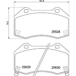 Brembo Bremsensatz-Vorderachse COATED DISC LINE / STANDARD IJZJSGG883 Bremsensatz, Scheibenbremse vorne rechts links innenbel&uuml;ftet 257mm f&uuml;r FIAT VAUX