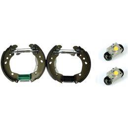 Brembo Bremsbackensatz KIT & FIT K 56 012 hinten rechts links vormontiert f&uuml;r RENAULT 8201046949 8201046953 7701208358