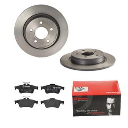 Brembo Bremsensatz-Hinterachse COATED DISC LINE / STANDARD IJDTIDIXJ6 Bremsensatz, Scheibenbremse hinten rechts links voll 280mm f&uuml;r MITSUBISHI SAAB J