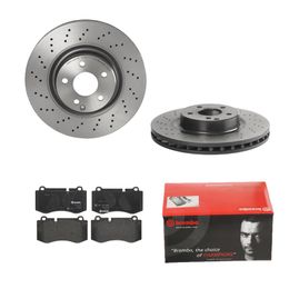 Brembo Bremsensatz, Scheibenbremse IJDTIDFGD0 vorne rechts links Gelocht/innenbel. 330mm f&uuml;r MERCEDES-BENZ A0054207820 A0044206220 44208020