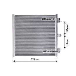 Van Wezel Kondensator, Klimaanlage 74015704 f&uuml;r PORSCHE 9P1820411