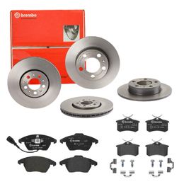 Brembo Bremsensatz-Vorn und hinten SG00000E3I Bremsensatz, Scheibenbremse vorne rechts links innenbel&uuml;ftet 230mm f&uuml;r SKODA VW SEAT PEUGEOT (FAW) (SVW)