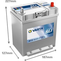 Varta Starterbatterie DYNAMIC SLI 12 V, 40 Ah, 330 A 540125033K262 12V 40Ah 330A f&uuml;r HYUNDAI DODGE DP370APU035CH0U 37110G5400 37110-07100