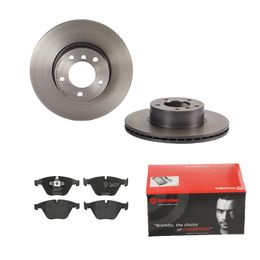 Brembo Bremsensatz-Vorderachse COATED DISC LINE / STANDARD IJDTIDCHW6 Bremsensatz, Scheibenbremse vorne rechts links innenbel&uuml;ftet 312mm f&uuml;r BMW (BRIL