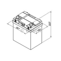 Bosch Starterbatterie S4 12 V, 40 Ah, 330 A 0 092 S40 180 12V 40Ah 330A f&uuml;r HYUNDAI SUZUKI CITRO&Euml;N TOYOTA MAZDA SUBARU DAIHATSU OPEL CHEVROLET HONDA 9