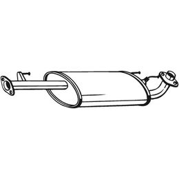 BOSAL Mittelschalld&auml;mpfer 228199 f&uuml;r TOYOTA