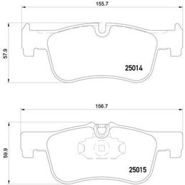 Brembo Bremsensatz-Vorn und hinten SG00000ENJ Bremsensatz, Scheibenbremse vorne rechts links innenbel&uuml;ftet 284mm f&uuml;r BMW 34116858910 34206873094 34206