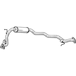 BOSAL Mittelschalld&auml;mpfer 283451 f&uuml;r HONDA