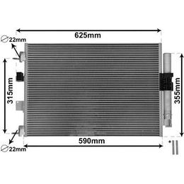 Van Wezel Kondensator, Klimaanlage 18015709 f&uuml;r FORD 1907402 2012806 2462991