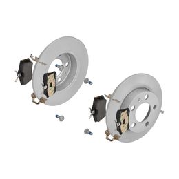 ATE Bremsensatz-Hinterachse IJF141FC79 Bremsensatz, Scheibenbremse hinten rechts links voll 230mm f&uuml;r SKODA SEAT VAG 1J0615601Q 1J0615601P 1J0698451B