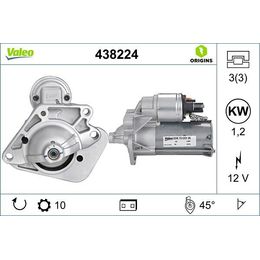 Valeo Starter NEW ORIGINAL PART 438224 12V f&uuml;r RENAULT DACIA 233000603R 8200836473 233003329R