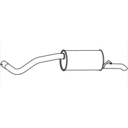 VEGAZ Endschalld&auml;mpfer SKS-174 f&uuml;r VW 6RA253609G 6RA253609AE 6RA253609AF