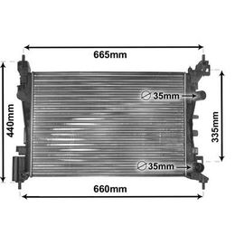 Van Wezel K&uuml;hler, Motork&uuml;hlung 37002408 f&uuml;r OPEL 1300279 1300279-55701408 55701408