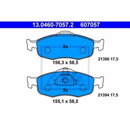 ATE Bremsensatz-Vorn und hinten SG00000DSC Bremsensatz, Scheibenbremse vorne rechts links bel&uuml;ftet 253mm f&uuml;r FORD 97BG-2K021-BB 97BG-2K021-BA 6669780