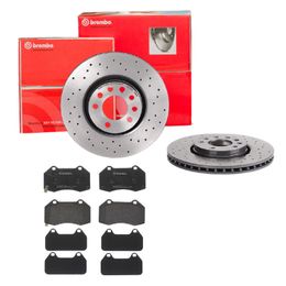 Brembo Bremsensatz-Vorderachse XTRA LINE / STANDARD SK8K0F35G3 Bremsensatz, Scheibenbremse vorne rechts links Gelocht/innenbel. 308mm f&uuml;r VAUXHALL SAA