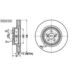 ATE Bremsensatz-Vorderachse IJF141DFW5 Bremsensatz, Scheibenbremse vorne rechts links bel&uuml;ftet 316mm f&uuml;r SUBARU 26300AG001 26300AG000 26296AJ010