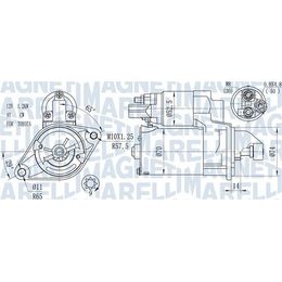 MAGNETI MARELLI Starter 063721450010 f&uuml;r TOYOTA