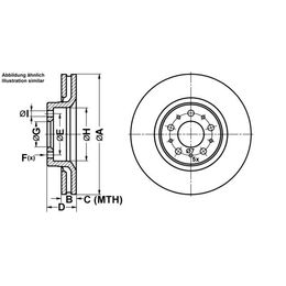 ATE Bremsscheibe PowerDisc 24.0328-0123.1 vorne rechts links bel&uuml;ftet 305mm f&uuml;r VOLVO 31400740 31471827 274170