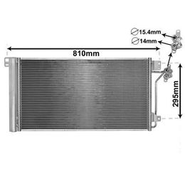 Van Wezel Kondensator, Klimaanlage 58005236 f&uuml;r VW 7H0820411E 7H0820411B 7H0820411C
