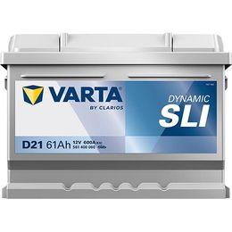 Varta Starterbatterie DYNAMIC SLI 12 V, 61 Ah, 600 A 561400060K262 12V 61Ah 600A f&uuml;r RENAULT VW FIAT FORD BENTLEY PORSCHE CHRYSLER VOLVO NISSAN OPEL B