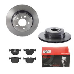 Brembo Bremsensatz-Hinterachse COATED DISC LINE / STANDARD IJDTIDICJ0 Bremsensatz, Scheibenbremse hinten rechts links innenbel&uuml;ftet 320mm f&uuml;r BMW 3421