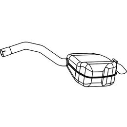 VEGAZ Endschalld&auml;mpfer FS-710 f&uuml;r FORD 1810596 1703638 1745568