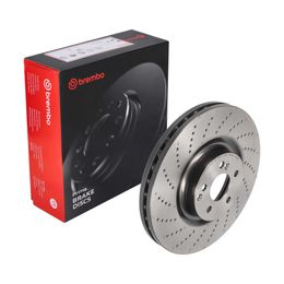 Brembo Bremsscheibe COATED DISC LINE 09.B769.51 vorne rechts links Gelocht/innenbel. 360mm f&uuml;r MERCEDES-BENZ BRABUS 0004212012 2214210812 2044211212