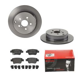 Brembo Bremsensatz-Hinterachse COATED DISC LINE / STANDARD IJDTIDK4V6 Bremsensatz, Scheibenbremse hinten rechts links voll 280mm f&uuml;r TOYOTA 446658010