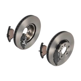 Brembo Bremsensatz-Vorderachse COATED DISC LINE / STANDARD IJDTIDEDU9 Bremsensatz, Scheibenbremse vorne rechts links innenbel&uuml;ftet 300mm f&uuml;r VOLVO ASI