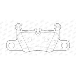 JURID Bremsbelagsatz, Scheibenbremse 573776J hinten rechts links f&uuml;r PORSCHE 99135294902 99135294901 9Y0698451E