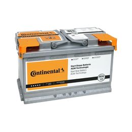 Continental AGM 12V, 80 Ah, 800 A 2800012007280 Starterbatterie 12V 80Ah 800A f&uuml;r VW KIA LAND ROVER AUDI MERCEDES-BENZ JAGUAR PORSCHE VOLVO OPEL BMW N